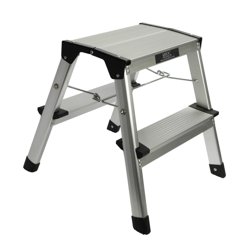 Quick Products QP-FTSS Slim-Profile Easy Folding Two-Step Stool - 200 ...