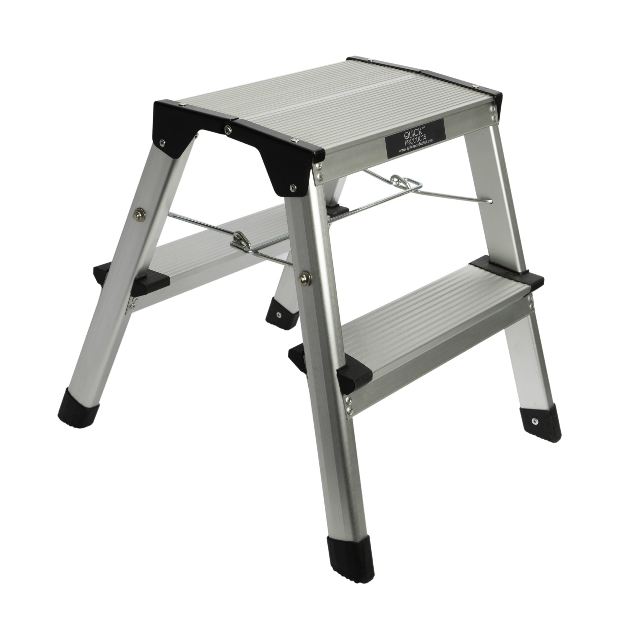 Quick Products QP-FTSS Slim-Profile Easy Folding Two-Step Stool - 200 ...