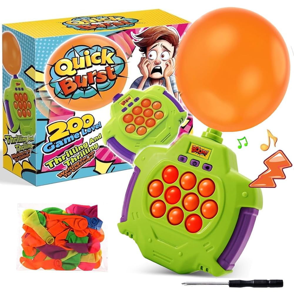 Quick Push Pop Game YPF5 It Fidget Toys Pro with Balloon, Handheld Game ...