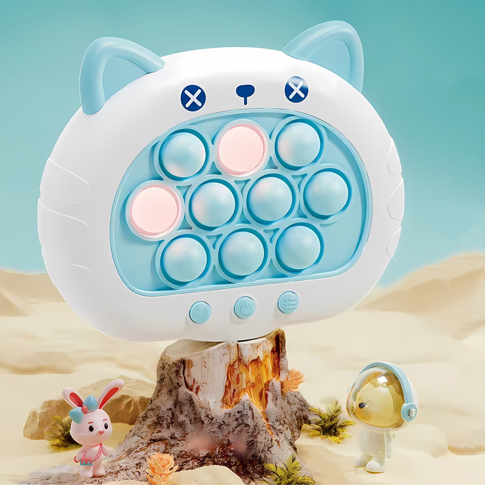 Quick Push Toy with Lights - Fast Push Bubble Game, Fidget Game, Light ...