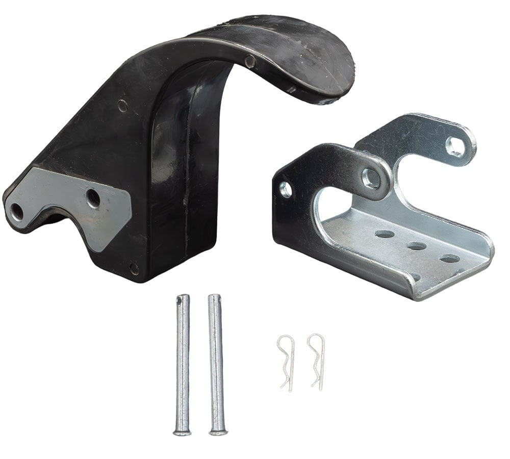 Quick Release 6" Rubber Upright Tarp Stop Kit with Easy Stop Bracket ...