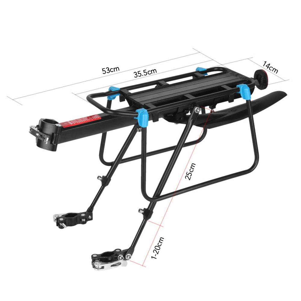 Quick Release Adjustable Bike Bicycle Cargo Rack Bike Rear Rack MTB ...