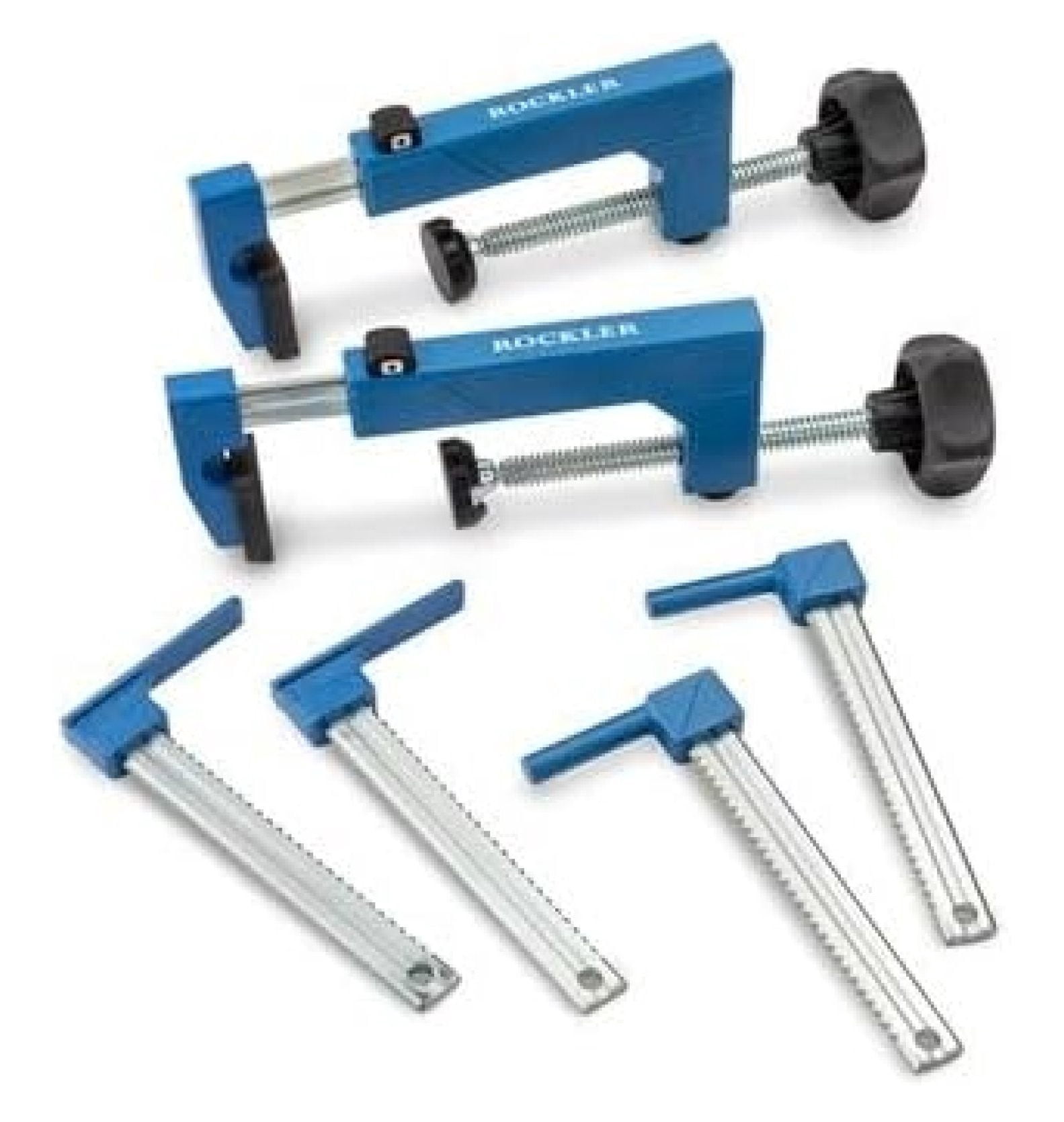 Quick Release Clamps, Pair - Woodworking Clamp Set w/ Interchangeable ...