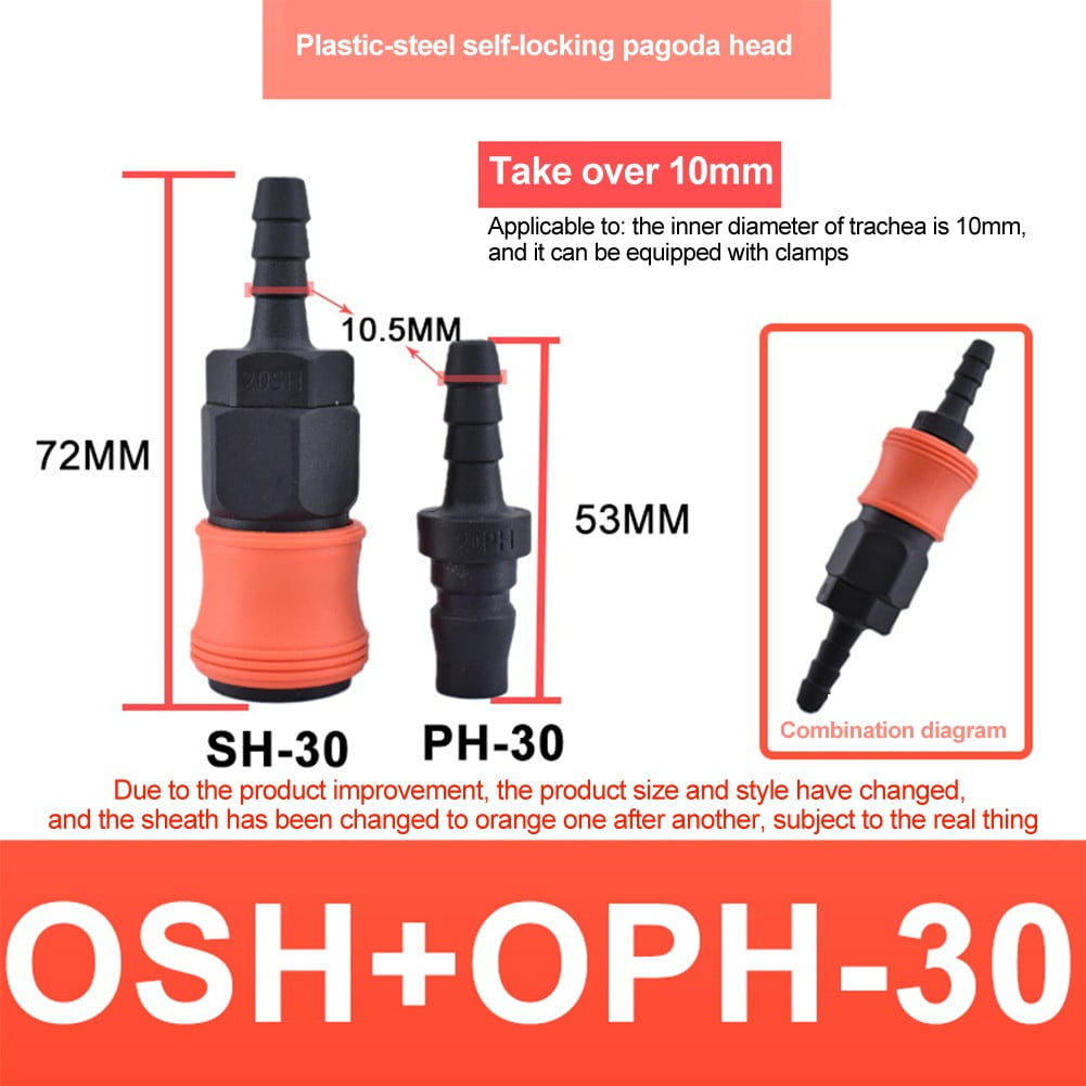 Quick-Release Connector Home Workshops Pu Tube Connector C-Type Quick ...