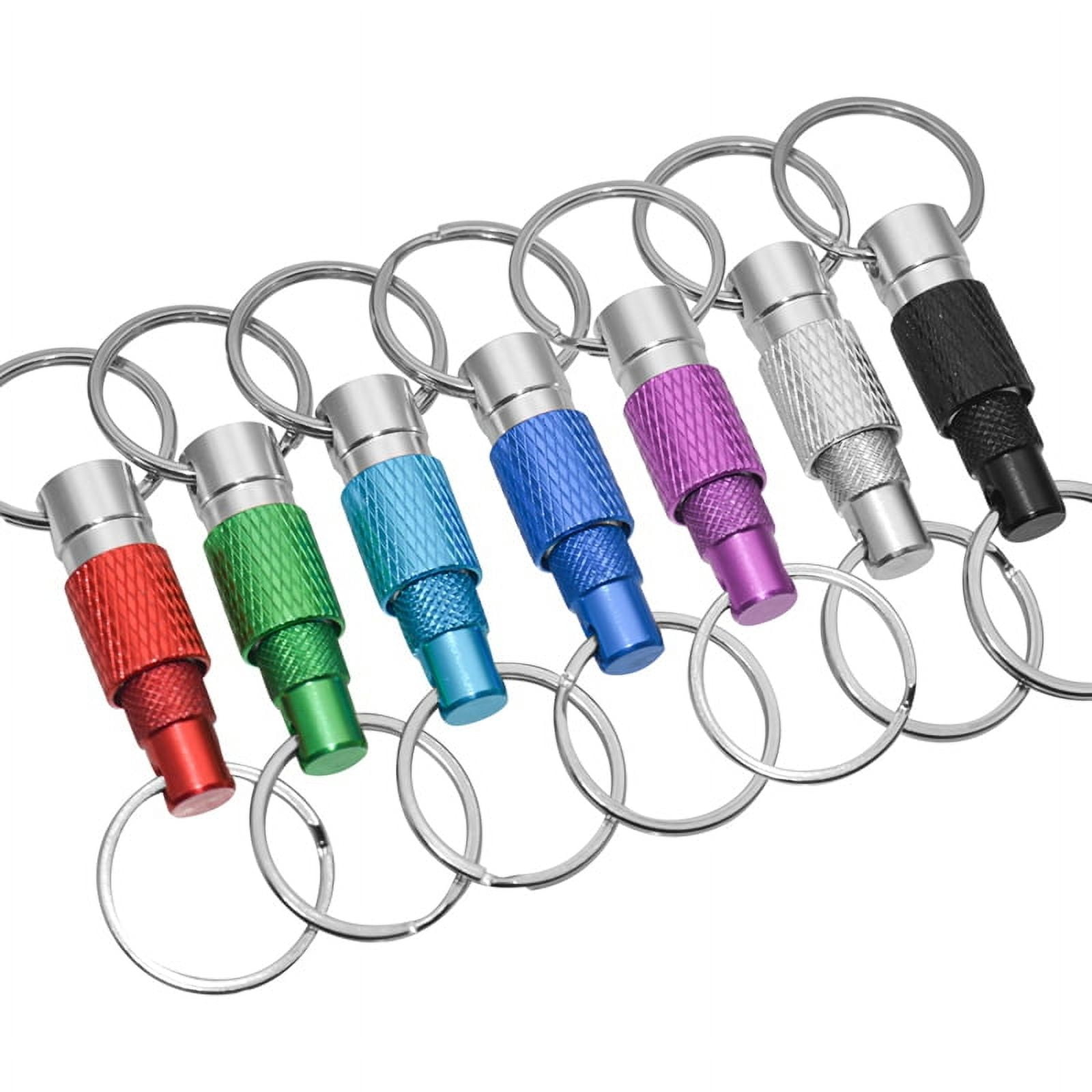 Quick Release Detachable Keychain, Double Rings Pull Apart Keychain ...