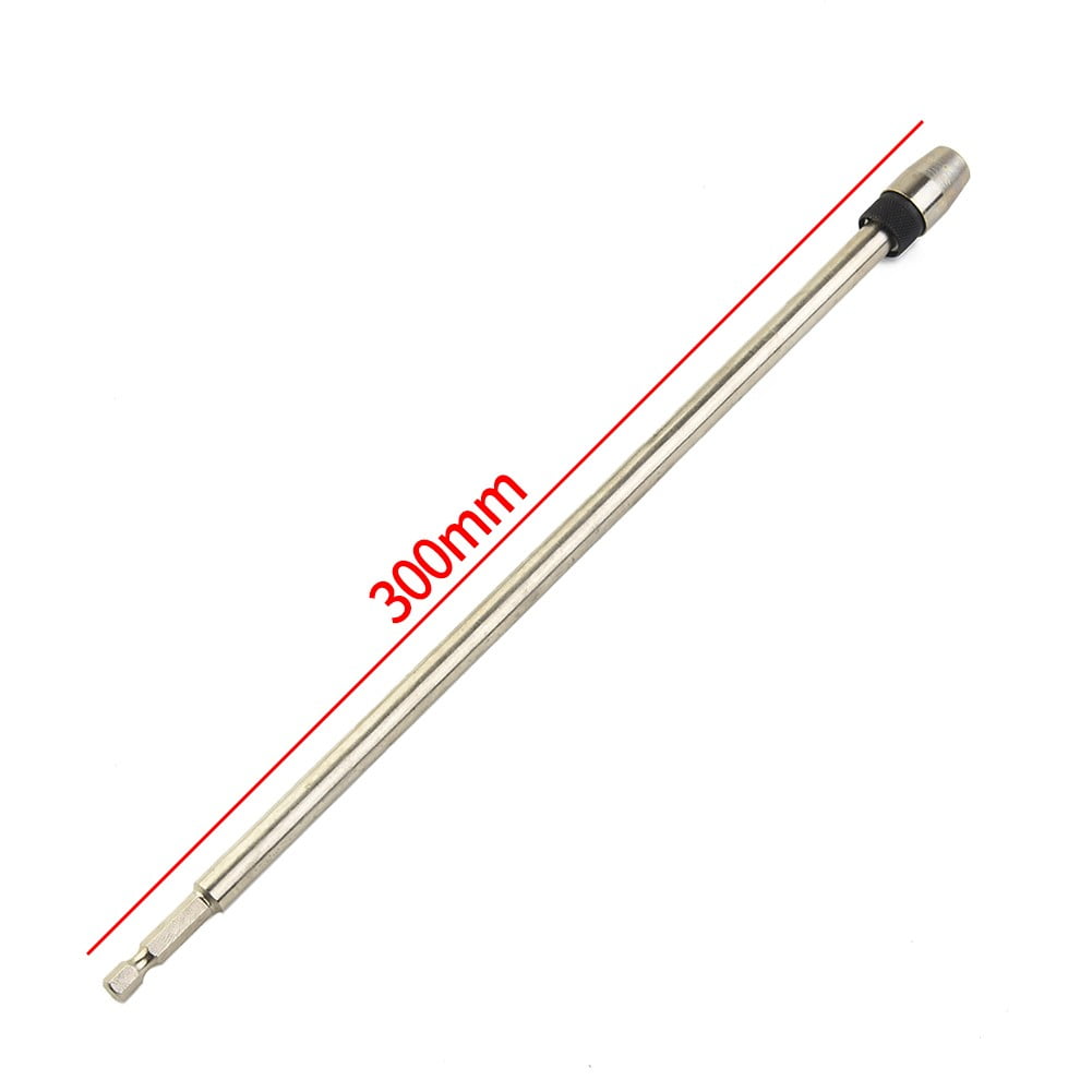 Quick Release Drill Bit Holder Extension Rod 300mm Magnetic Shaft for ...