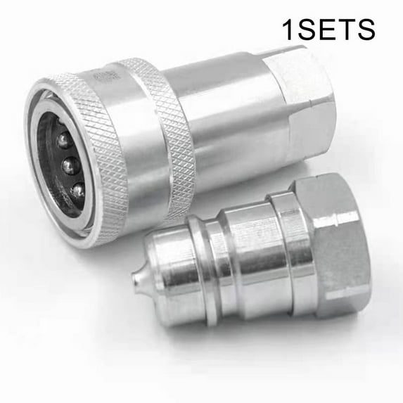 Quick Release Fitting NPT ISO A Hydraulic Coupling Connector 1/4" 3/8 ...