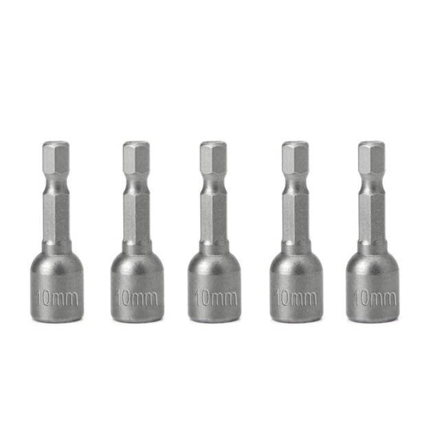 Quick Release Hex Shank Magnetic Nut Driver Set 5pcs 10mm with Fit ...