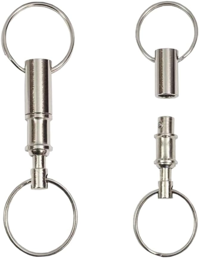 Quick Release Keychains Detachable Pull Apart Key Rings - Walmart.com