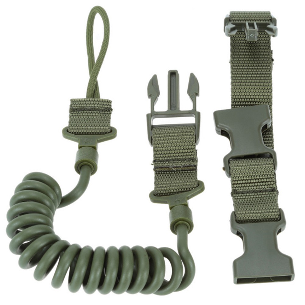Quick Release Pistol Coiled Lanyard Coil 3-color adjustable ...