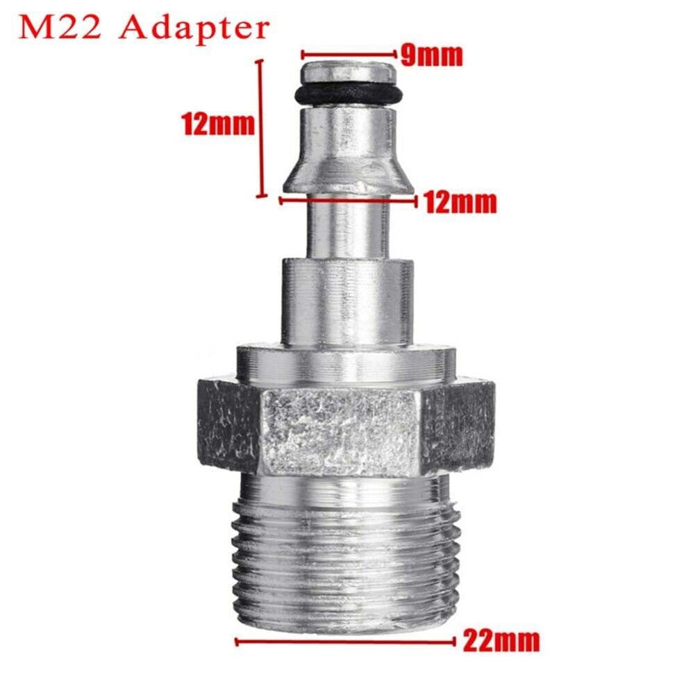 Quick Release Pressure Washer/ Tool Hose/ Fitting To M14/M22 Adapter ...