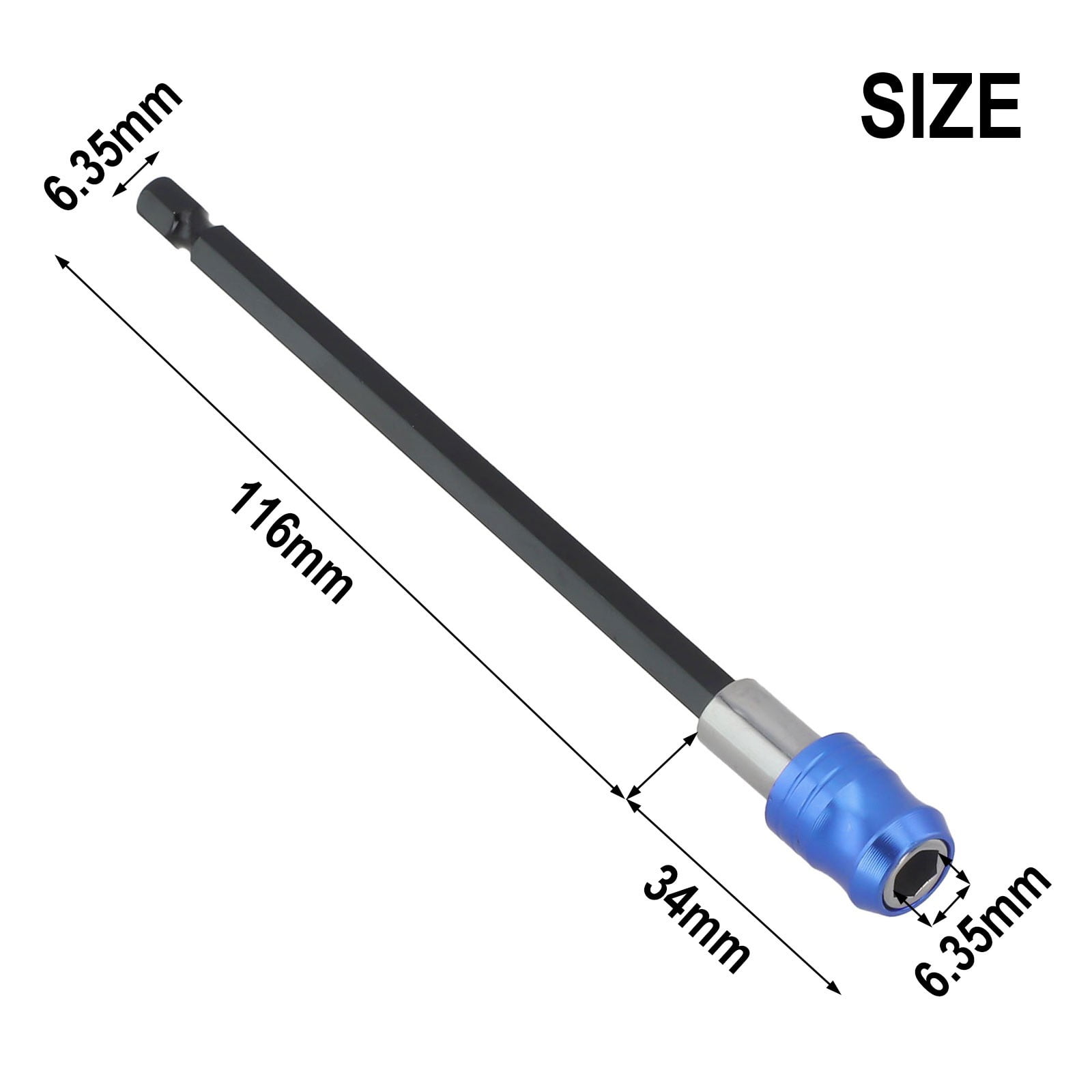 Quick Release Screwdriver Drill Bit Extension Magnetic 1/4 Head Hex ...