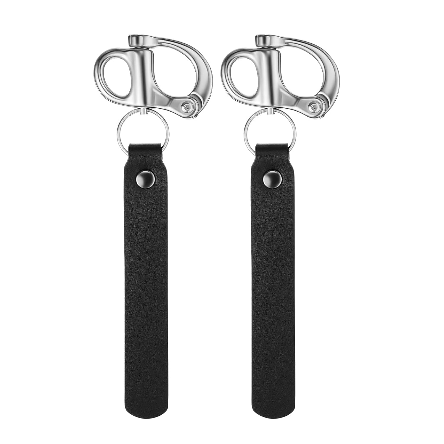 Quick Release Snap Shackle with Leather Handle 316 Stainless Steel SCBA ...