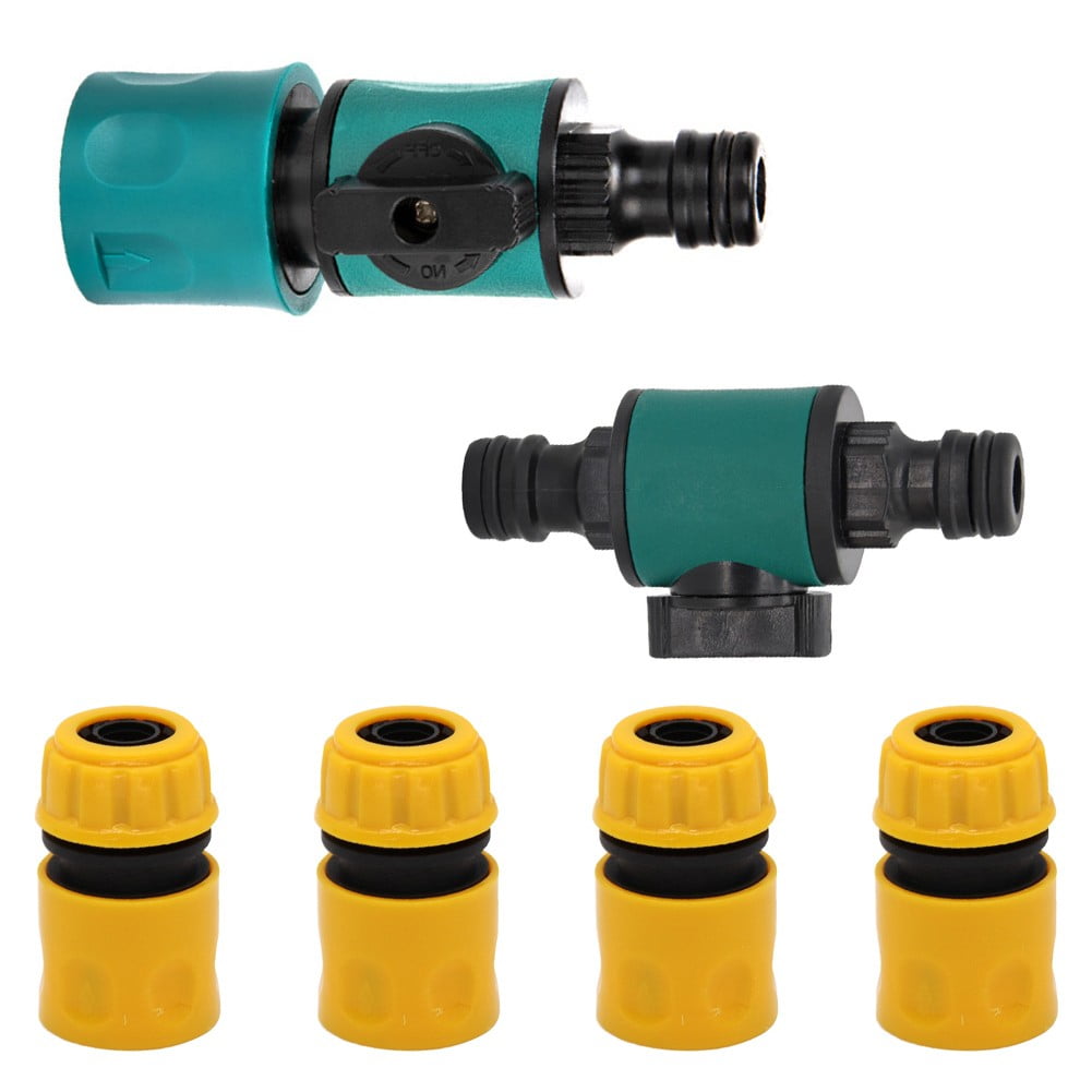Quick Release in Line Shut Off Valve for Join Garden Hose Pipe Tube ...