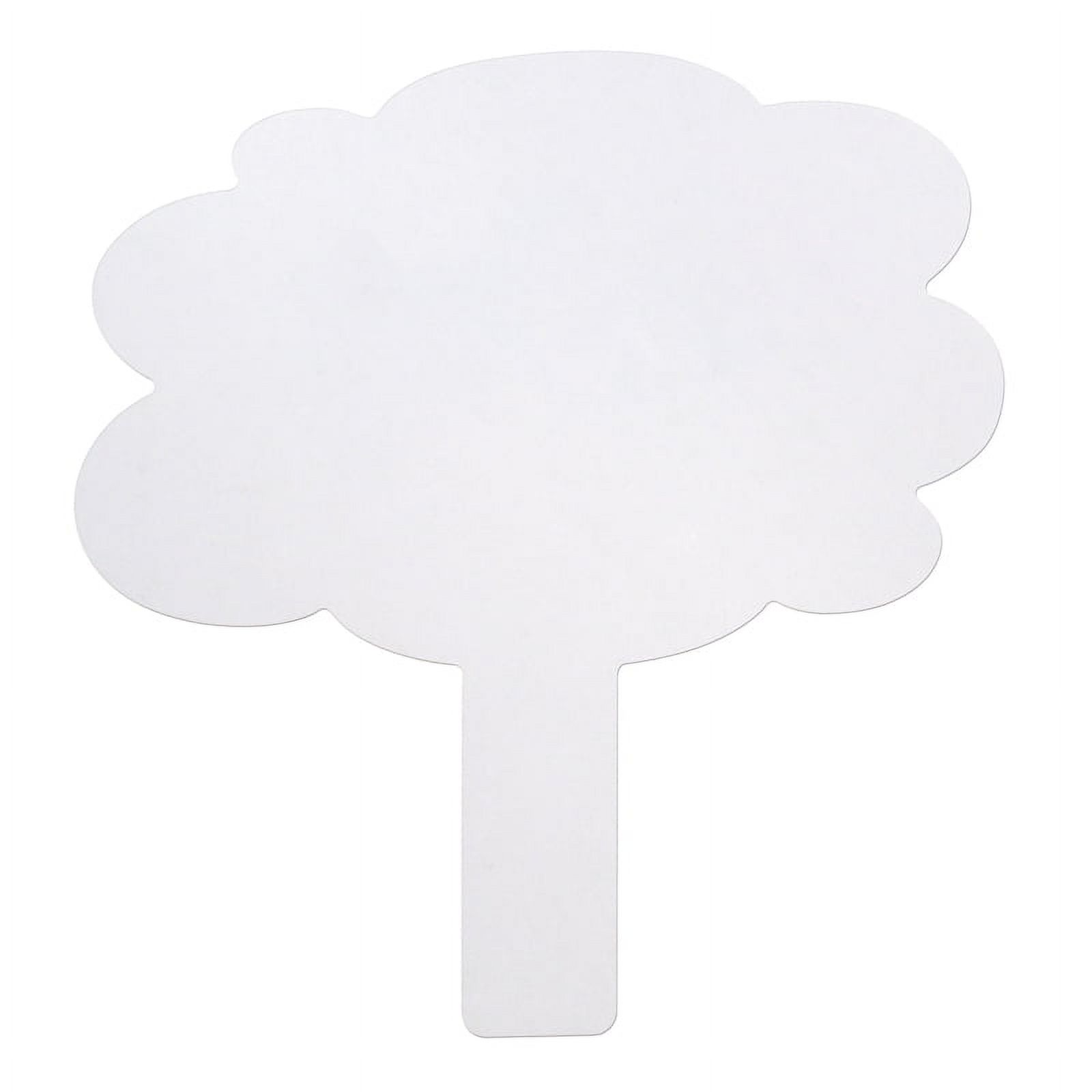 Quick Response Paddle Whiteboard, 2-sided, Plain/Plain, 9" x 9-1/2", 25 ...