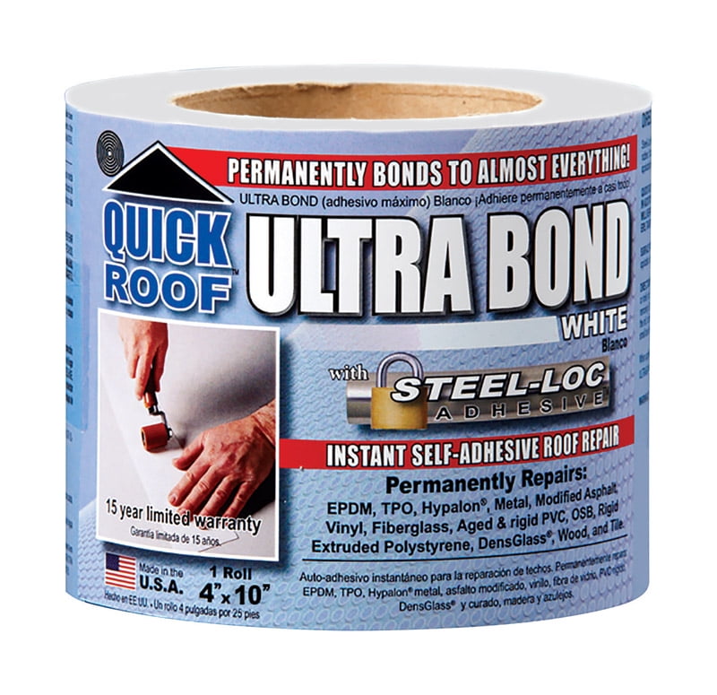 Quick Roof Ultra Bond 4 in. W X 10 ft. L Tape Self-Adhesive Roof Repair ...