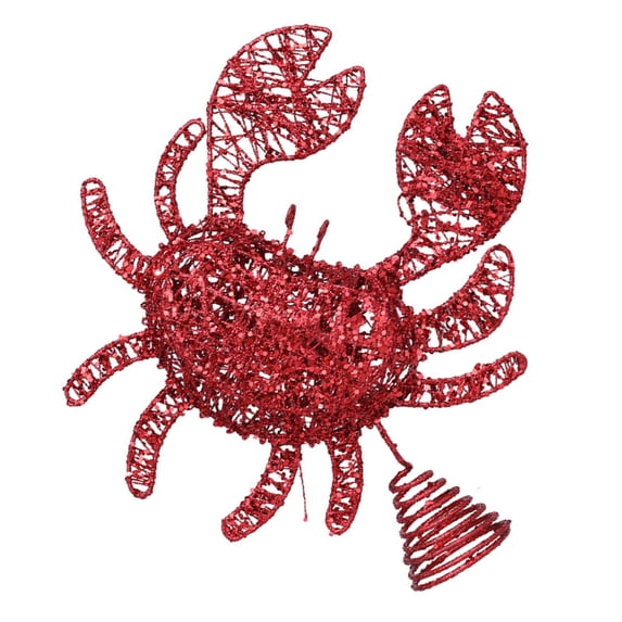 Quick Setups Crab Shape Christmas Tree Toppers Iron Materials Festives ...