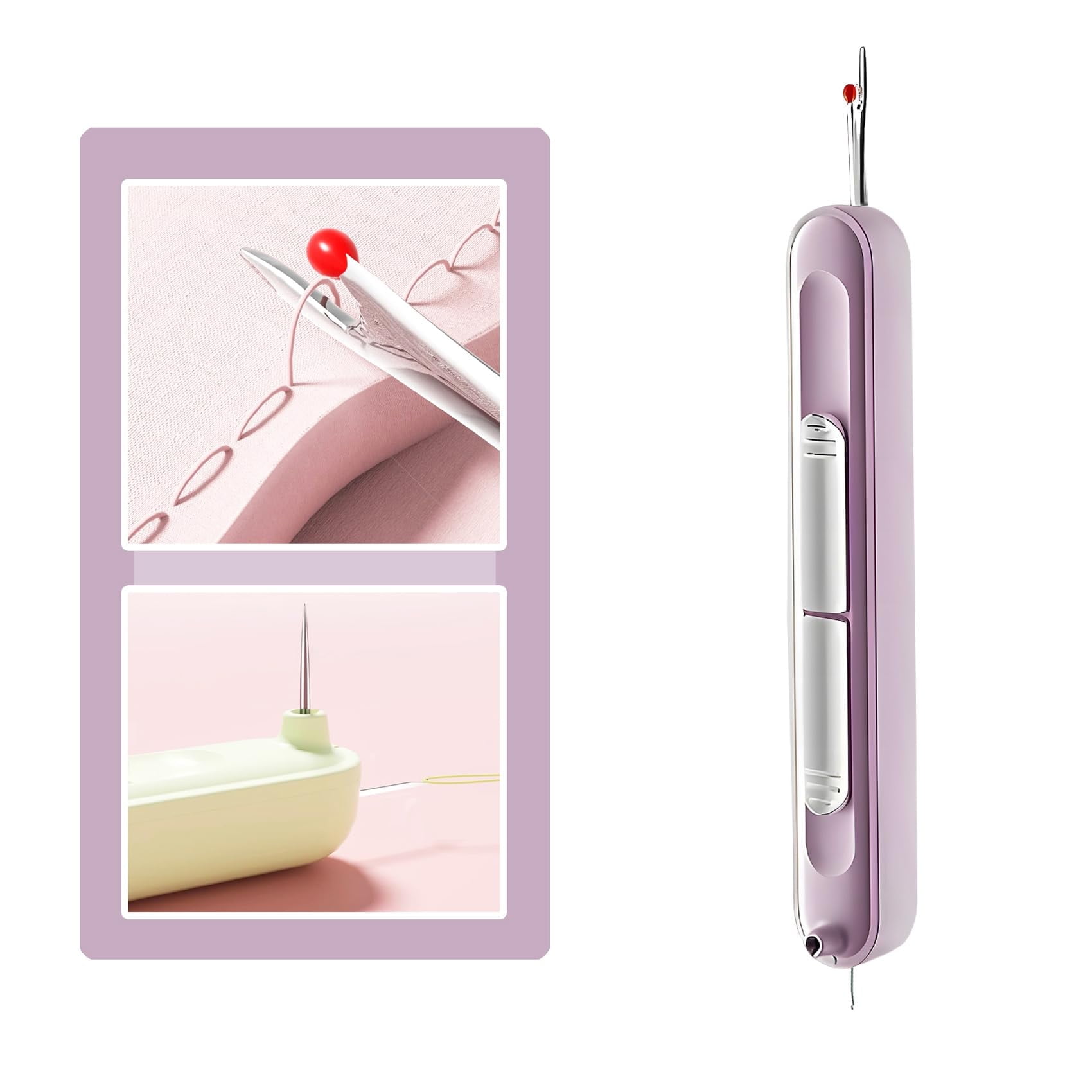"Quick Sewing Machine Loop Stringer (1 Piece - Purple), Upgraded 2-in-1 ...
