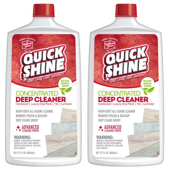 Quick Shine Deep Floor Cleaner, Wax Remover, 54oz Total, Multi-Surface ...