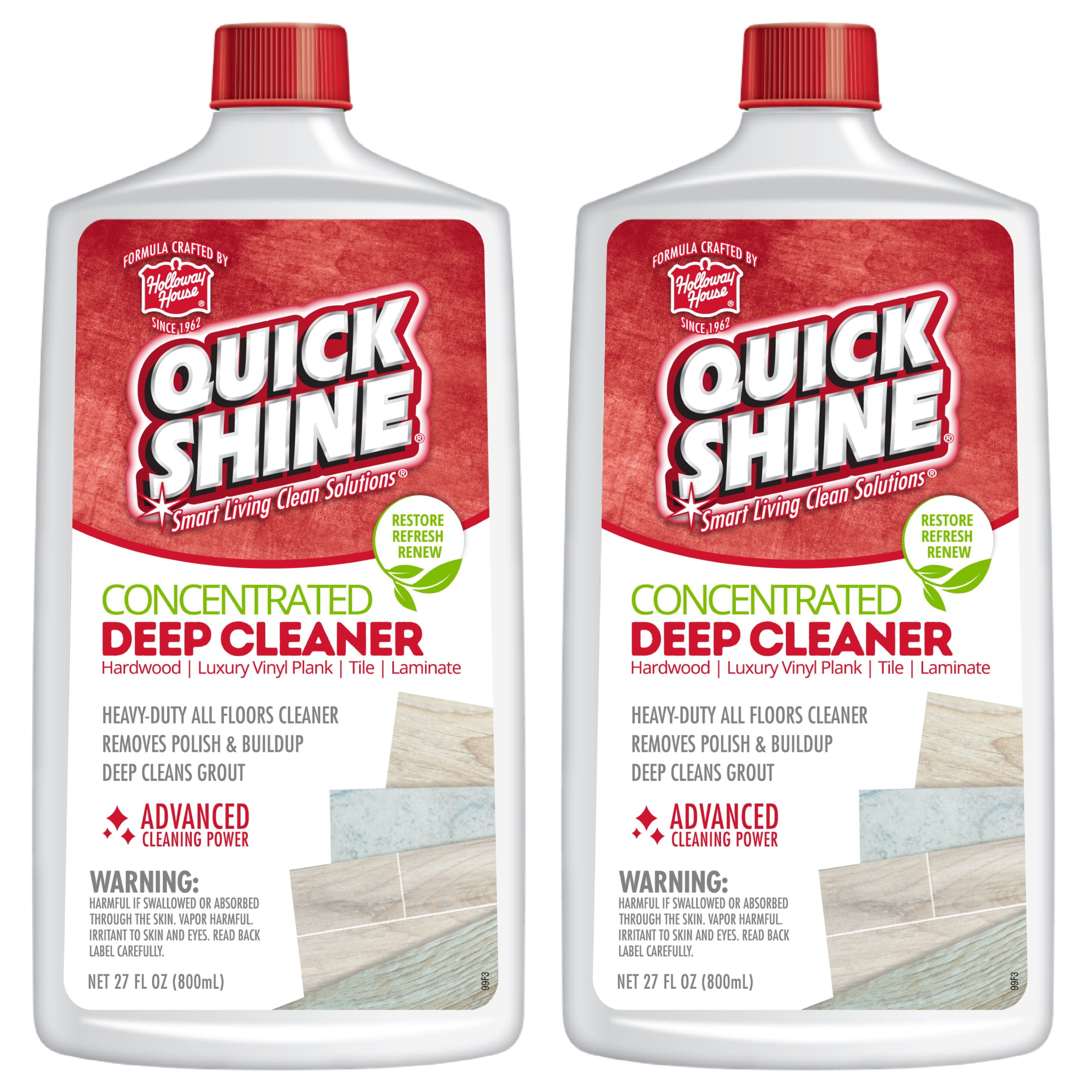 Quick Shine Concentrated Deep Floor Cleaner / Wax Remover 54oz (2 ...
