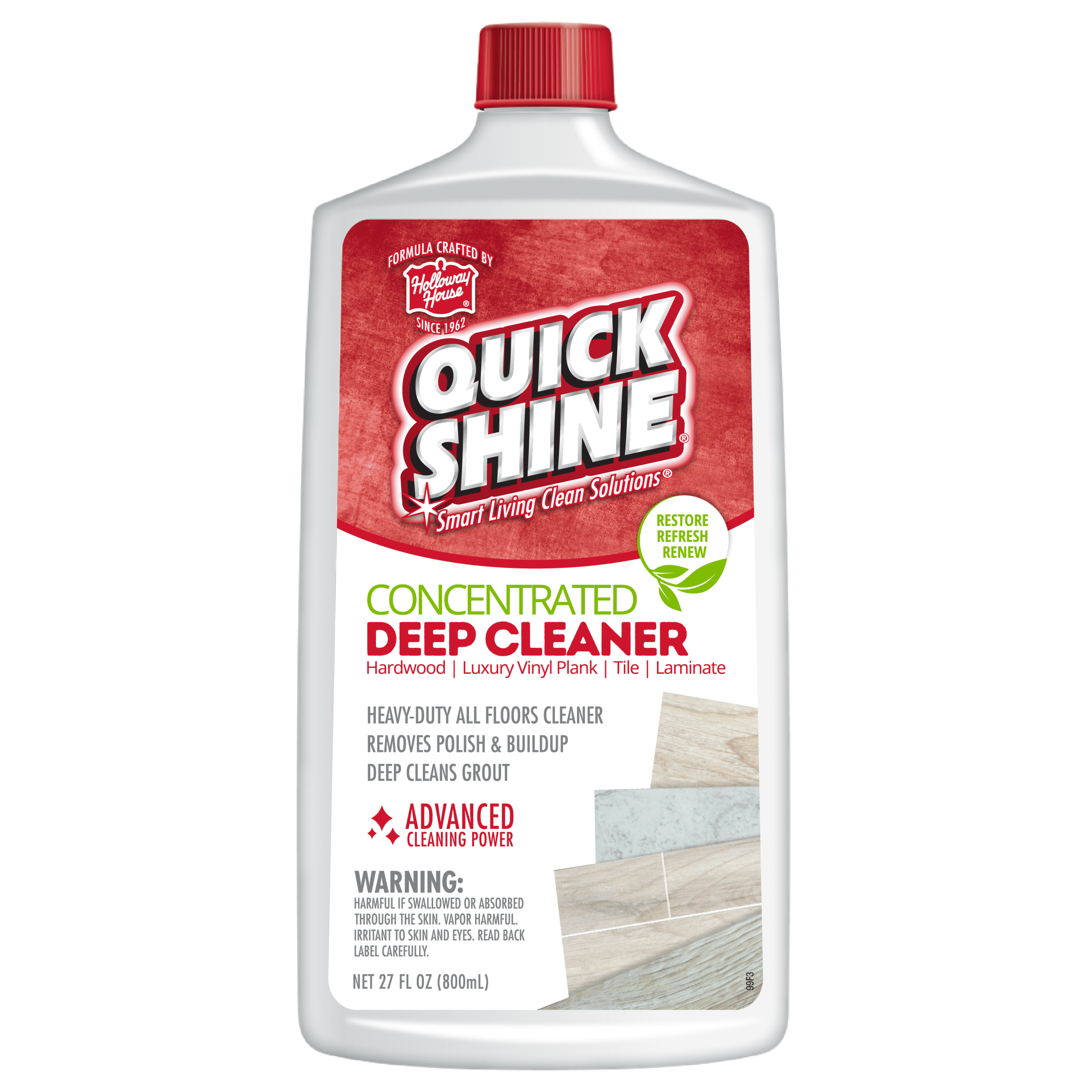 Quick Shine Heavy Duty Multipurpose Deep Cleaner for Hardwood, LVT ...