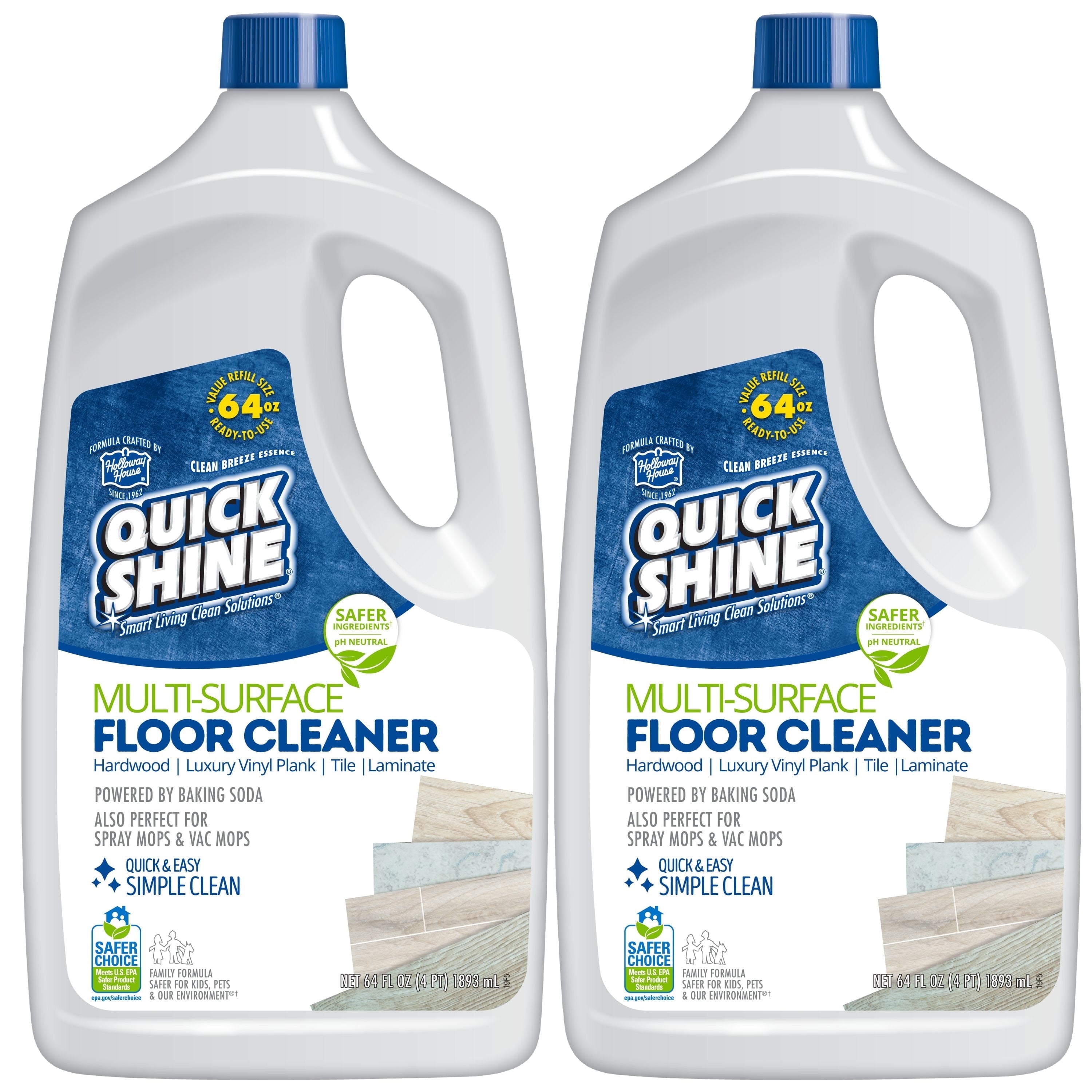 Quick Shine Multi Surface Floor Cleaner 128 oz, Safe for Hardwood, Tile ...