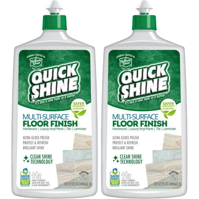 Quick Shine Multi Surface Floor Finish 27oz, 2Pk Cleaner & Polish to ...