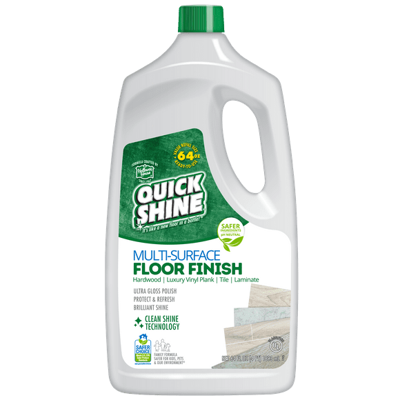 Quick Shine Multi-Surface Floor Finish, 64 fl oz, Unscented Household ...
