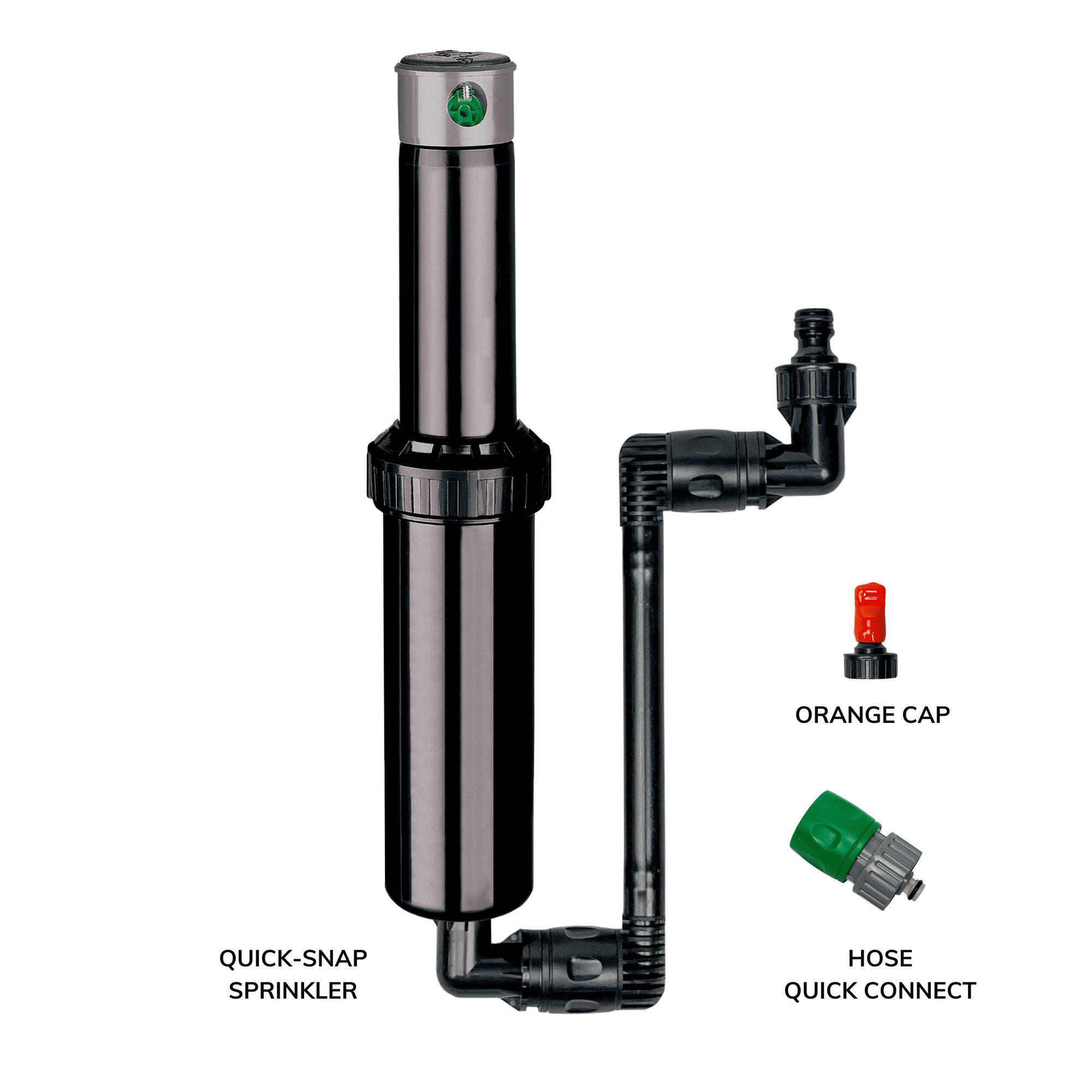 Quick-Snap Adjustable Water Head Precision Arc Gear Drive Lawn Portable ...