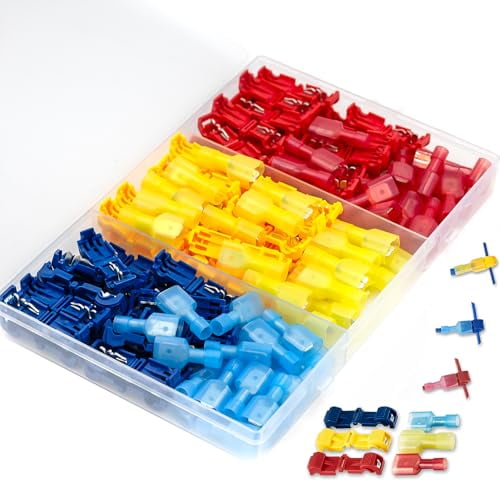 Quick Splice T Tap Wire Connectors for Wiring Self Stripping Disconnect ...