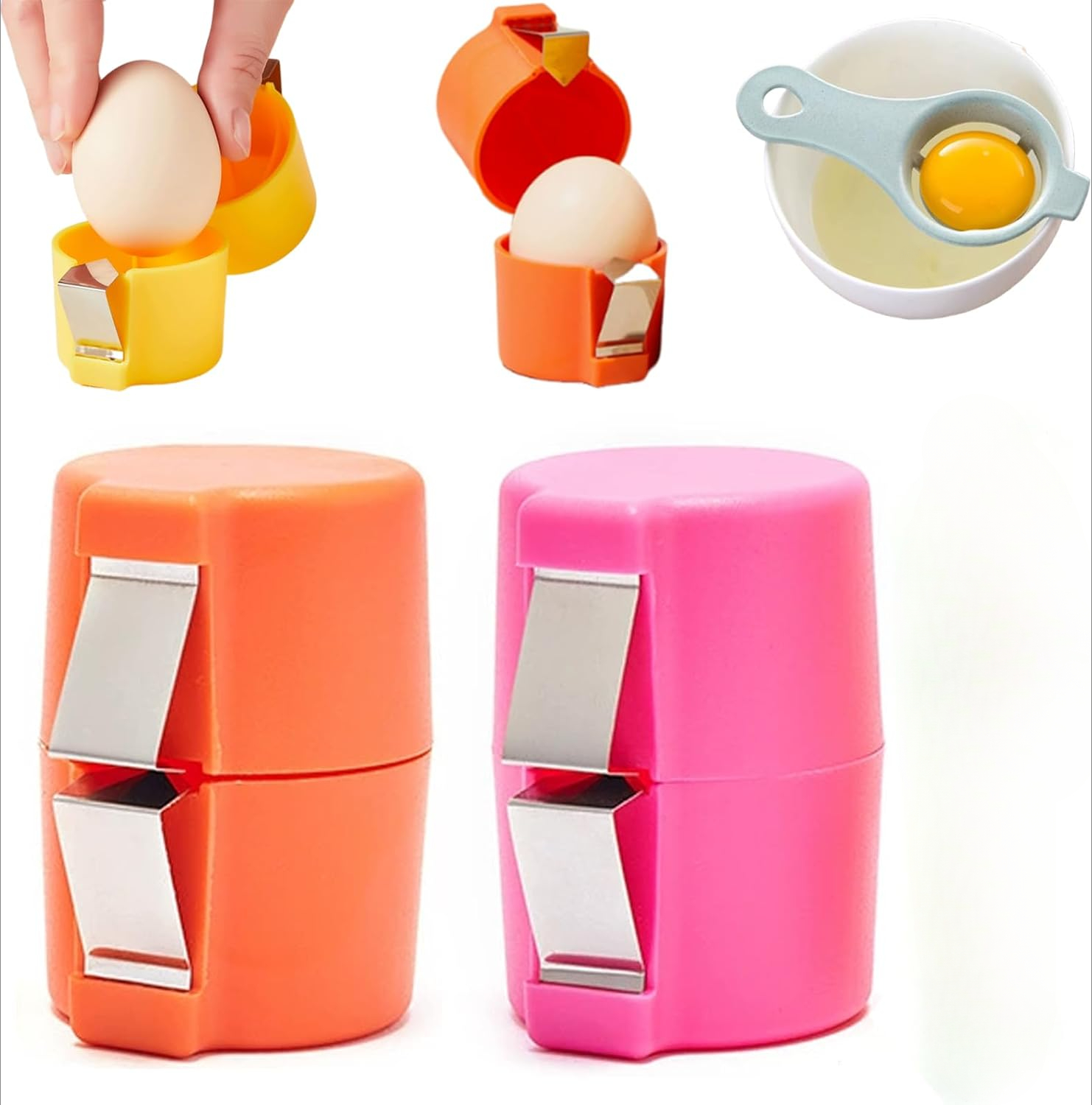 Quick Split Egg Opener, Quicksplit Stainless Egg Opener & Separator，egg ...