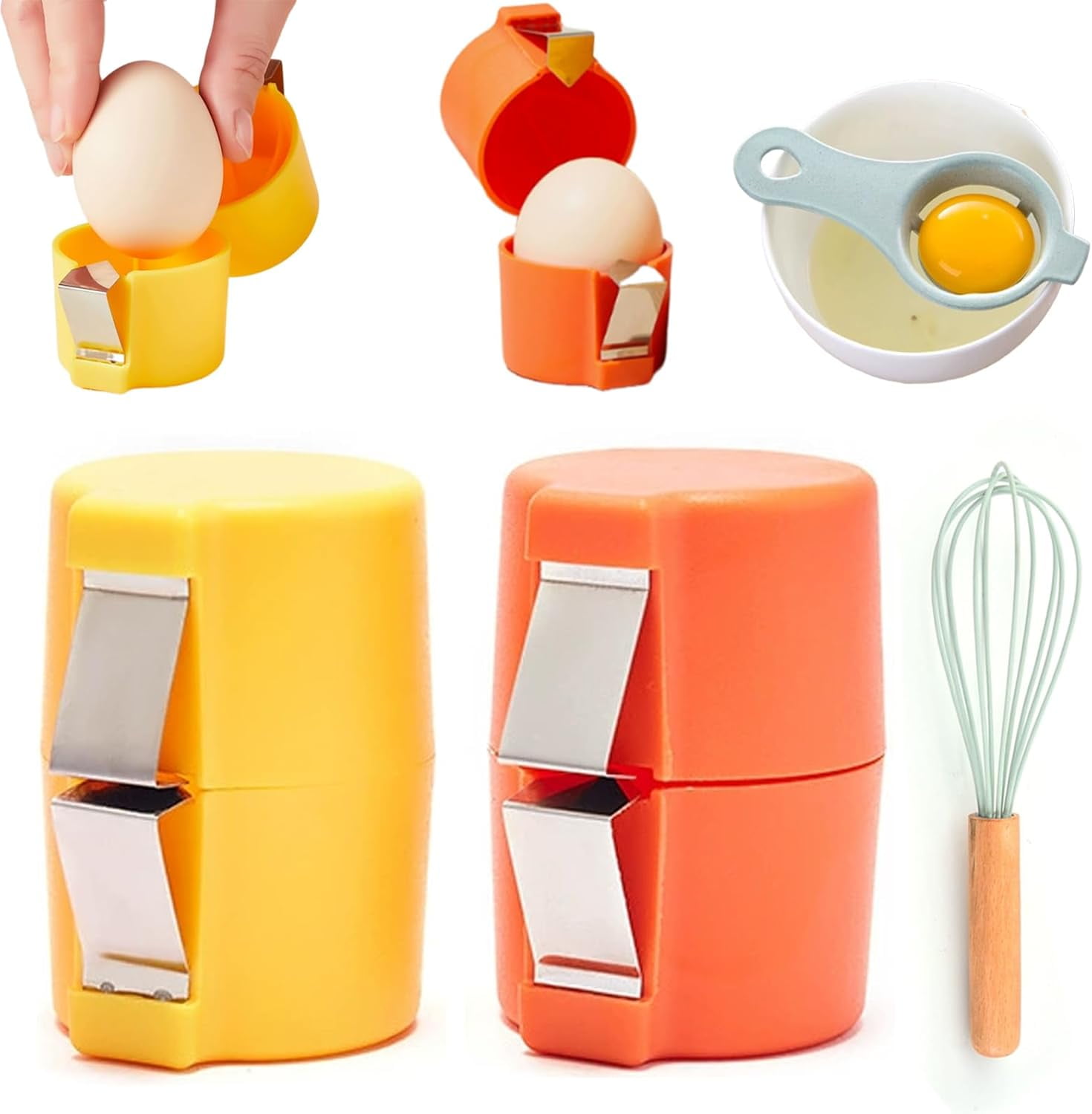 Quick Split Egg Opener, Quicksplit Stainless Egg Opener & Separator，egg ...