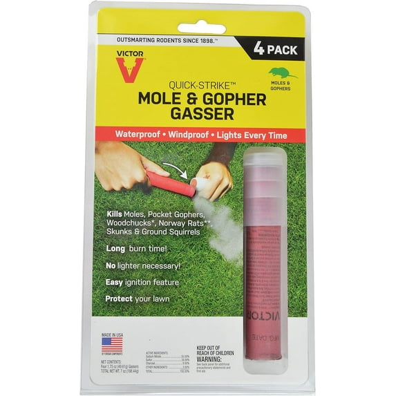 Quick Strike Mole & Gopher Gasser, 4-Pk. - Walmart.com
