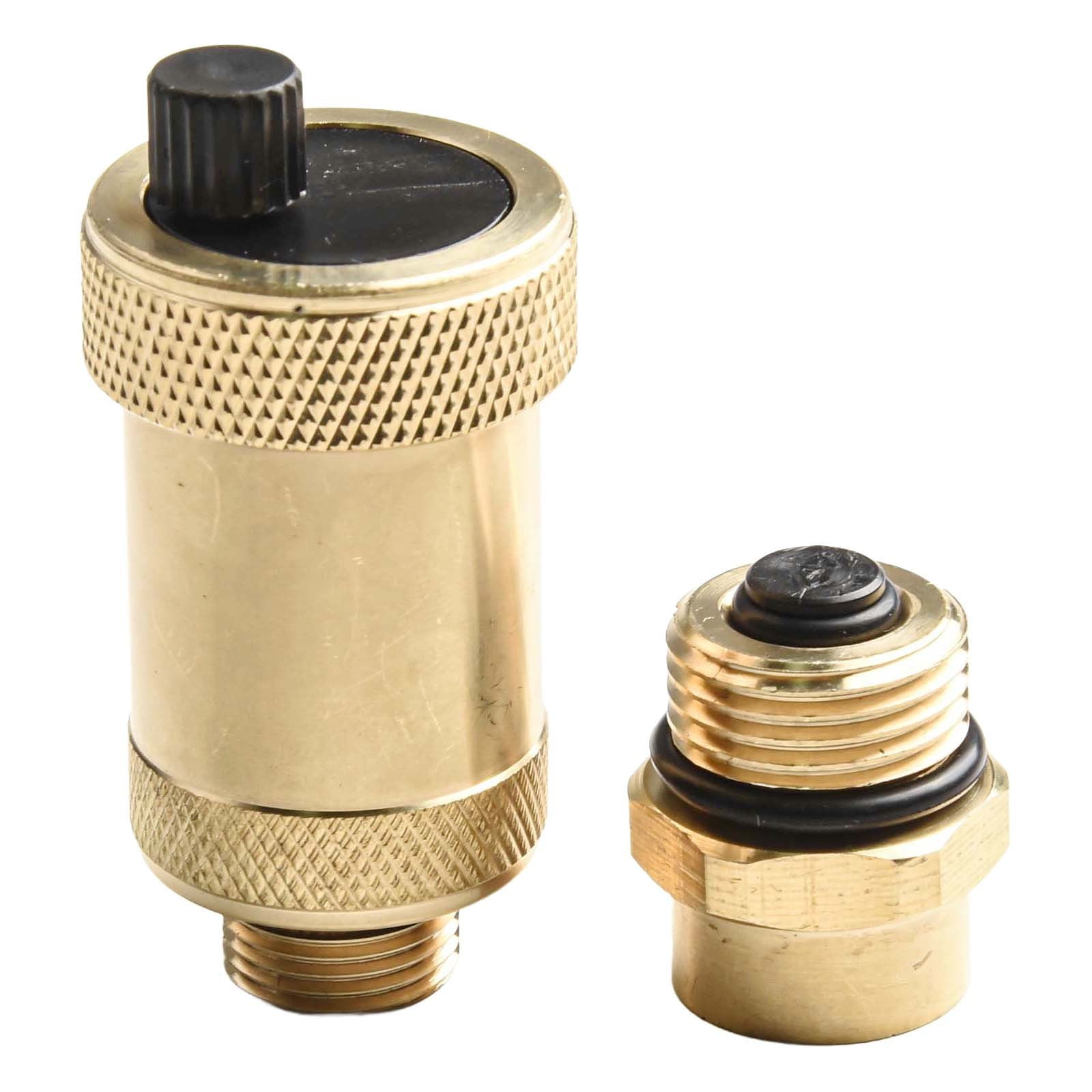 Quick Vent Automatic Vent 1/2 3/8Inch Heating With Shut-off Valve Brass ...
