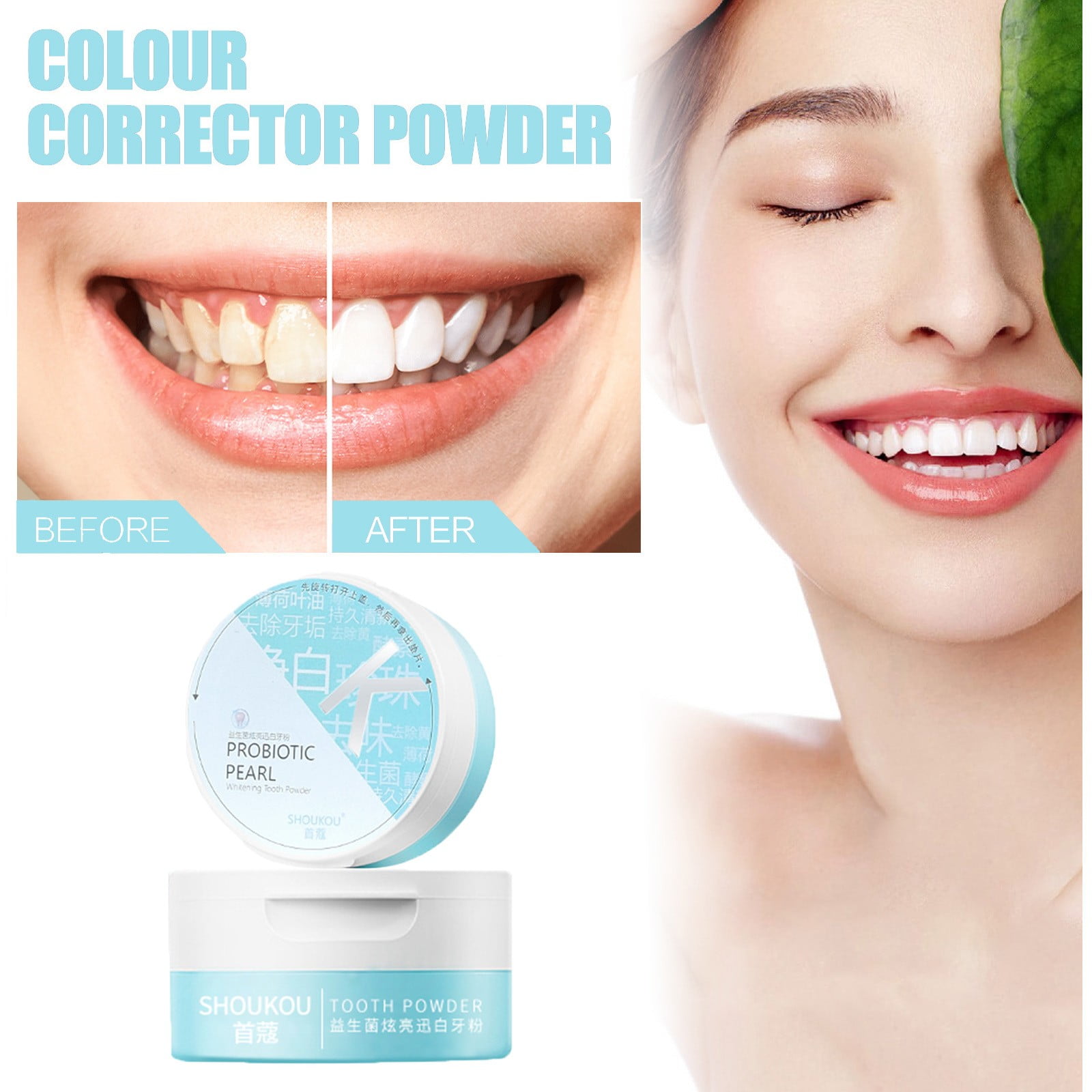 Quick Whitening Tooth Powder for Removing Stains, Fresh Breath ...