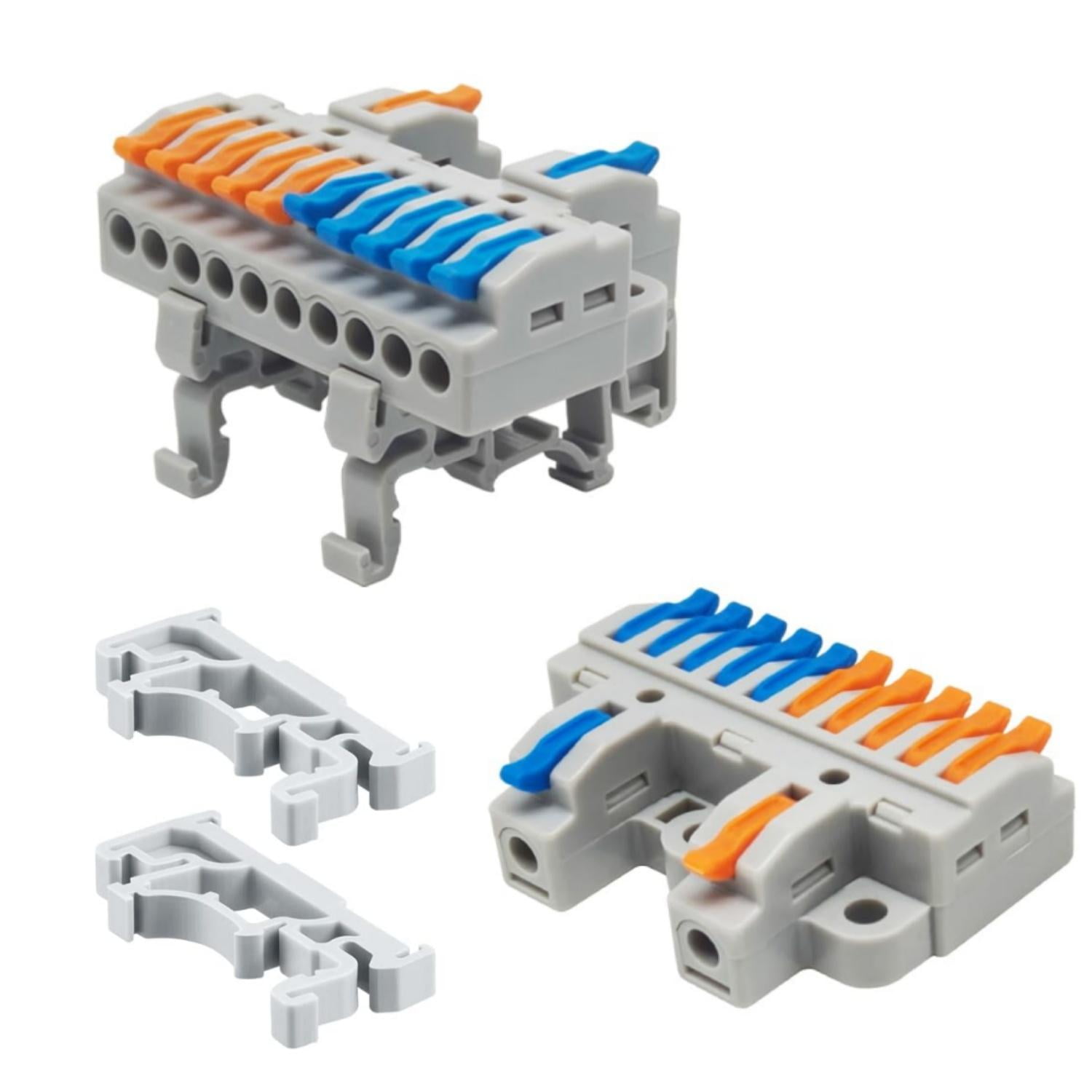 Quick Wiring 6Pack Lever Wire Nut Connector - 28-12AWG (2 in 10 Out ...