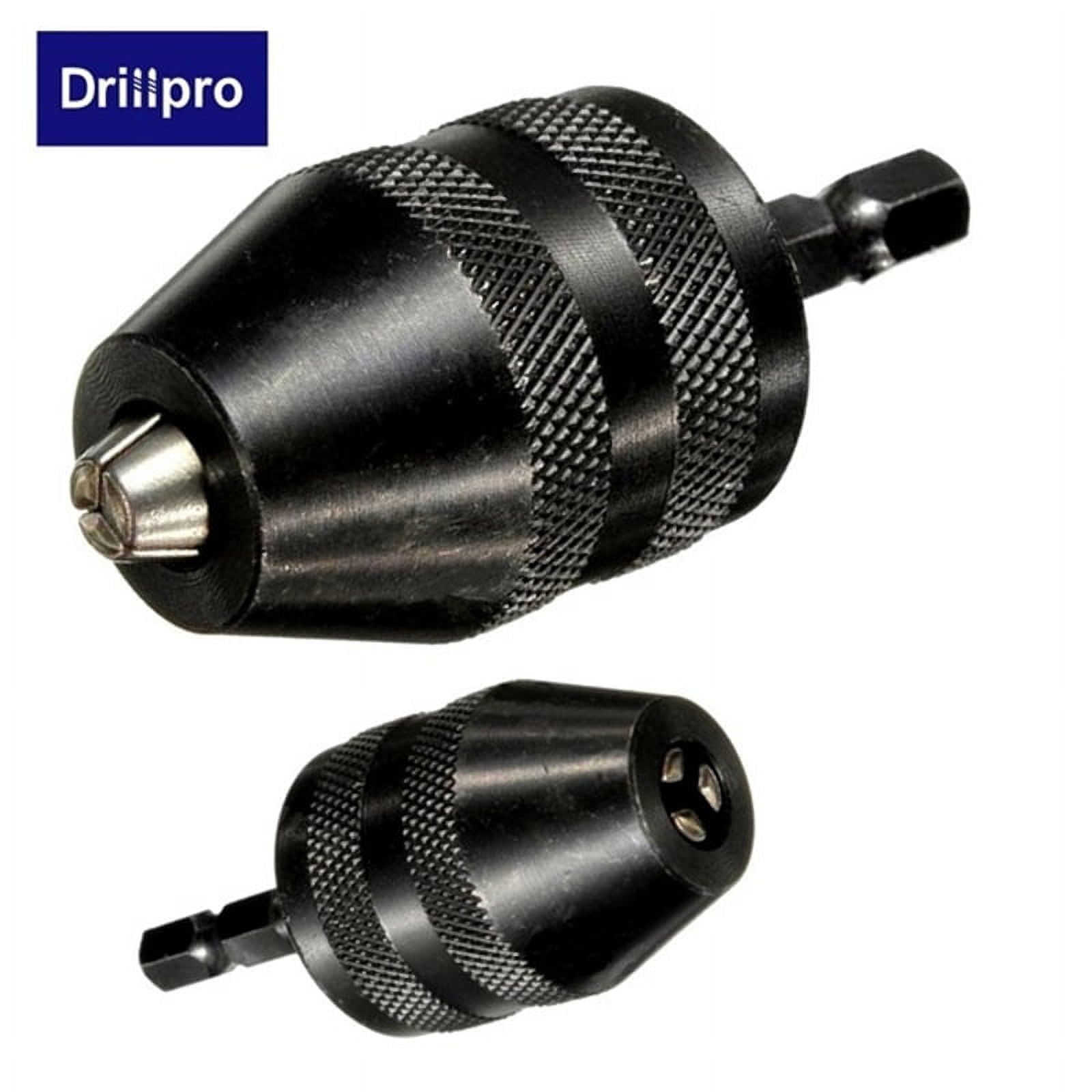 Quick change keyless drill bit chuck hex shank adapter converter toolS ...