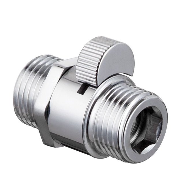 Quick-opening Straight-through Bath Water Tap Accessory Water Shut-Off ...
