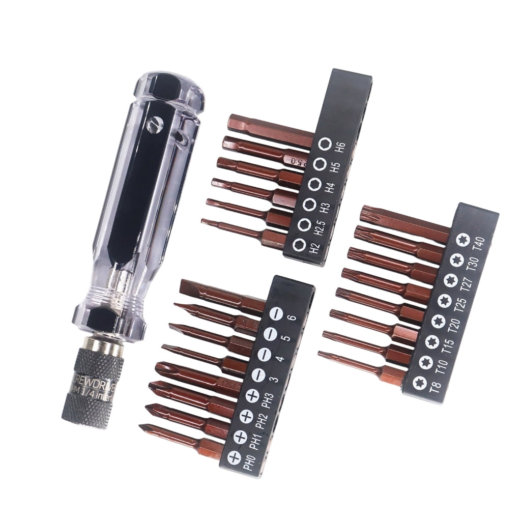 Quick to Change Double Head Screwdriver Bit 6.35mm Hexagonal Holder ...