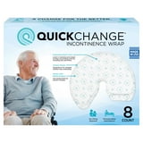 QuickChange Male Maximum Absorbency Incontinence Wrap, One-Size, 8 ...