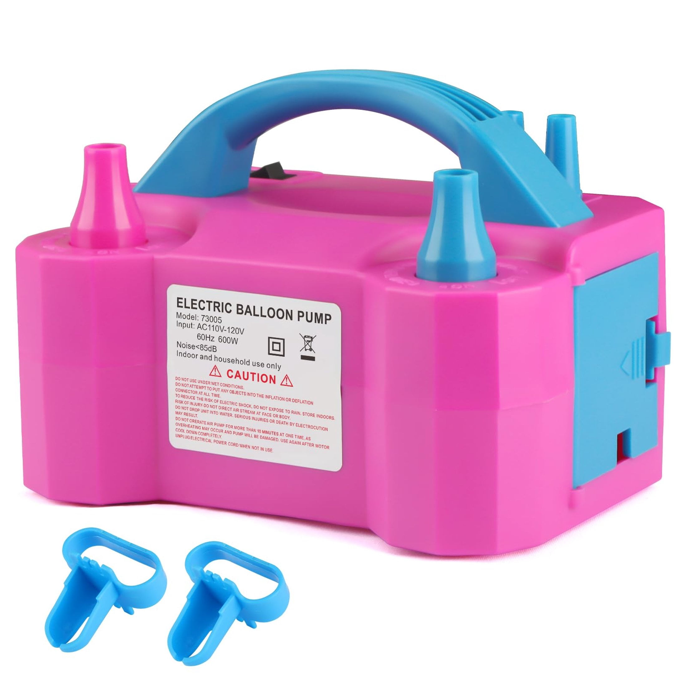QuickFill Electric Balloon Inflator - Portable Dual Nozzle Air Pump for ...