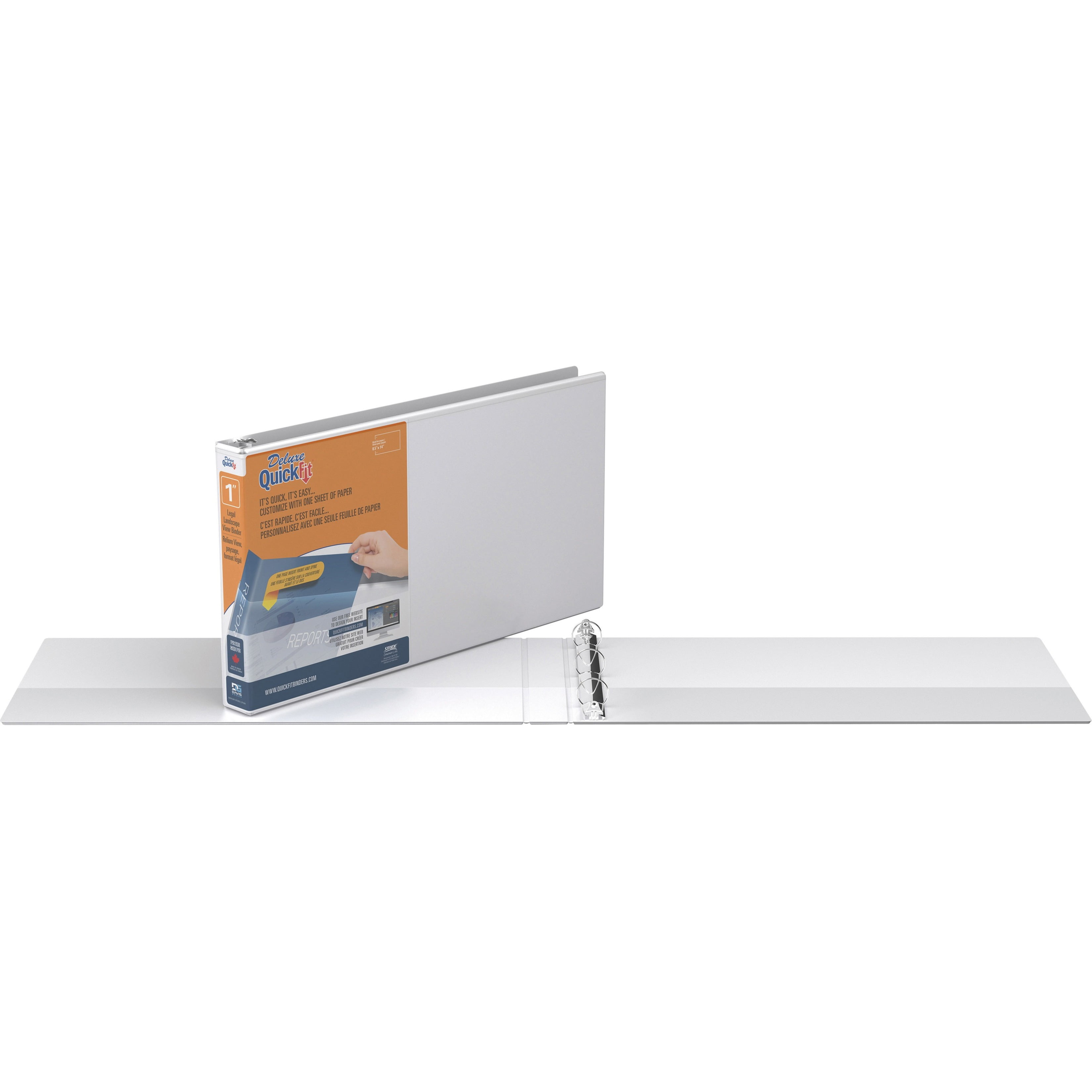 QuickFit, STW95010L, Ledger Binder, 1 Each, White - Walmart.com