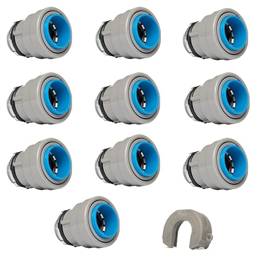 QuickFitting 1/2 inch Junction Box Connector | Push Install PVC ...