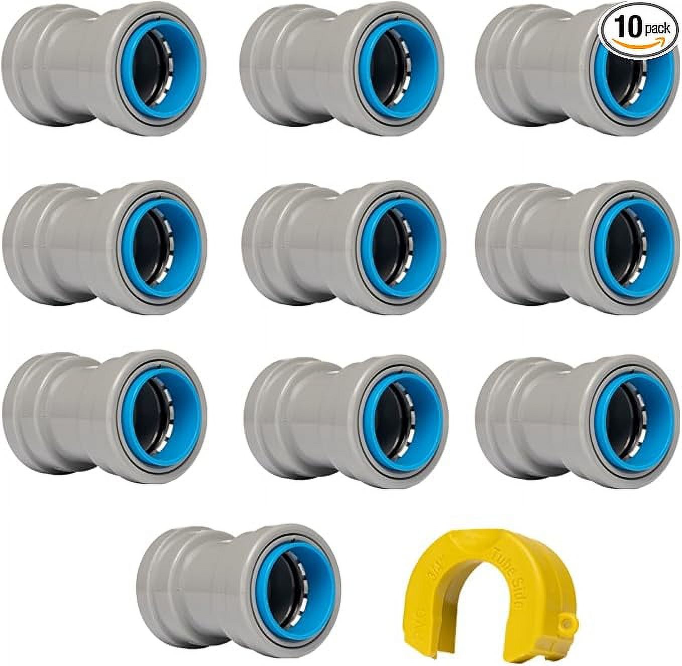 QuickFitting 3/4 inch Conduit Coupling | Push Install PVC Electrical ...