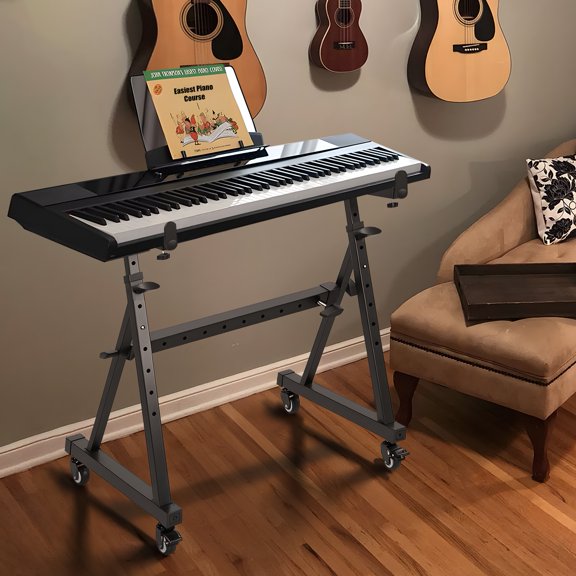 5Core Keyboard Stand Z Style Heavy Duty Sturdy Piano Riser Height ...