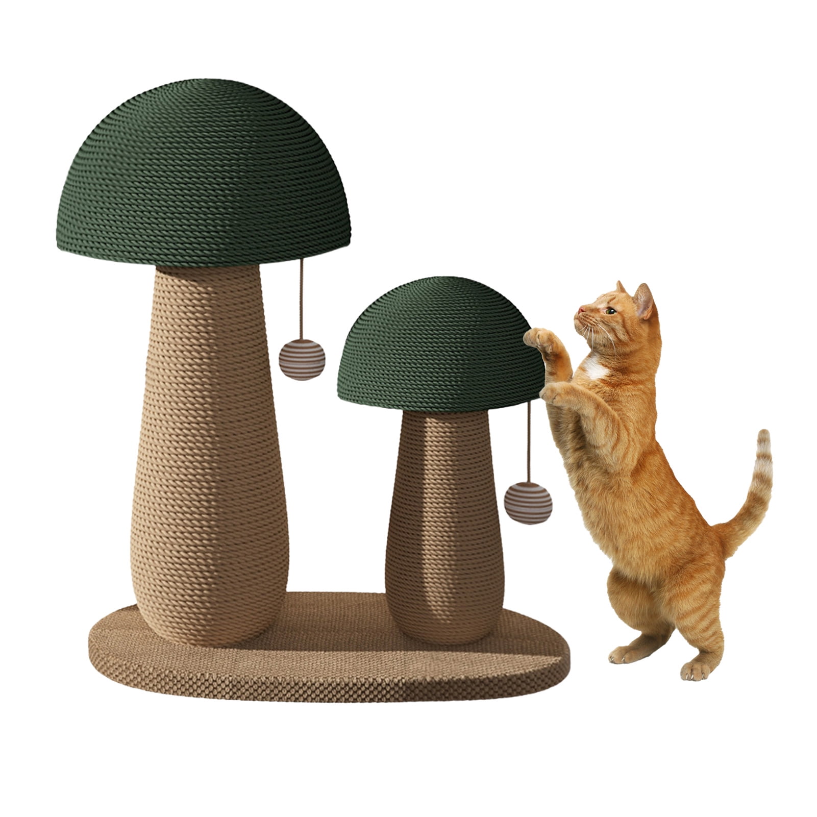 QuickGo Cat Scratching Post Mushroom Tall Cat Scratcher with ...
