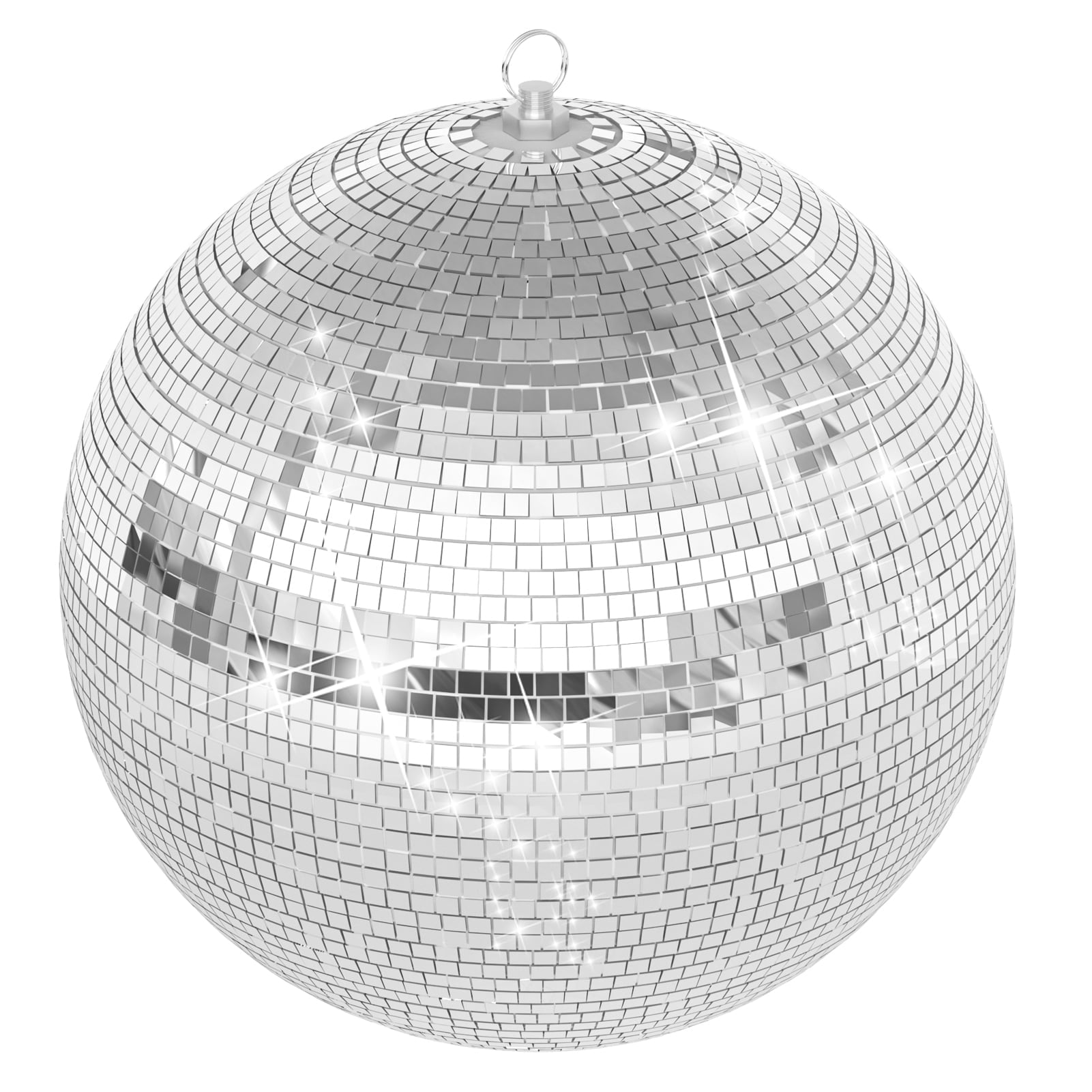 QuickGo Large Disco Ball, Hanging Disco Ball, Silver Color Disco Ball ...