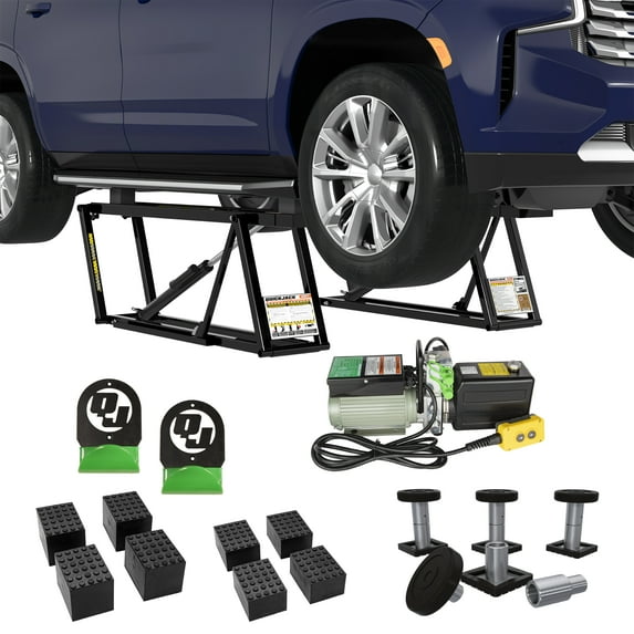QuickJack Bundle 8000TL Portable Car Lift with 110V Power Unit, Suv ...