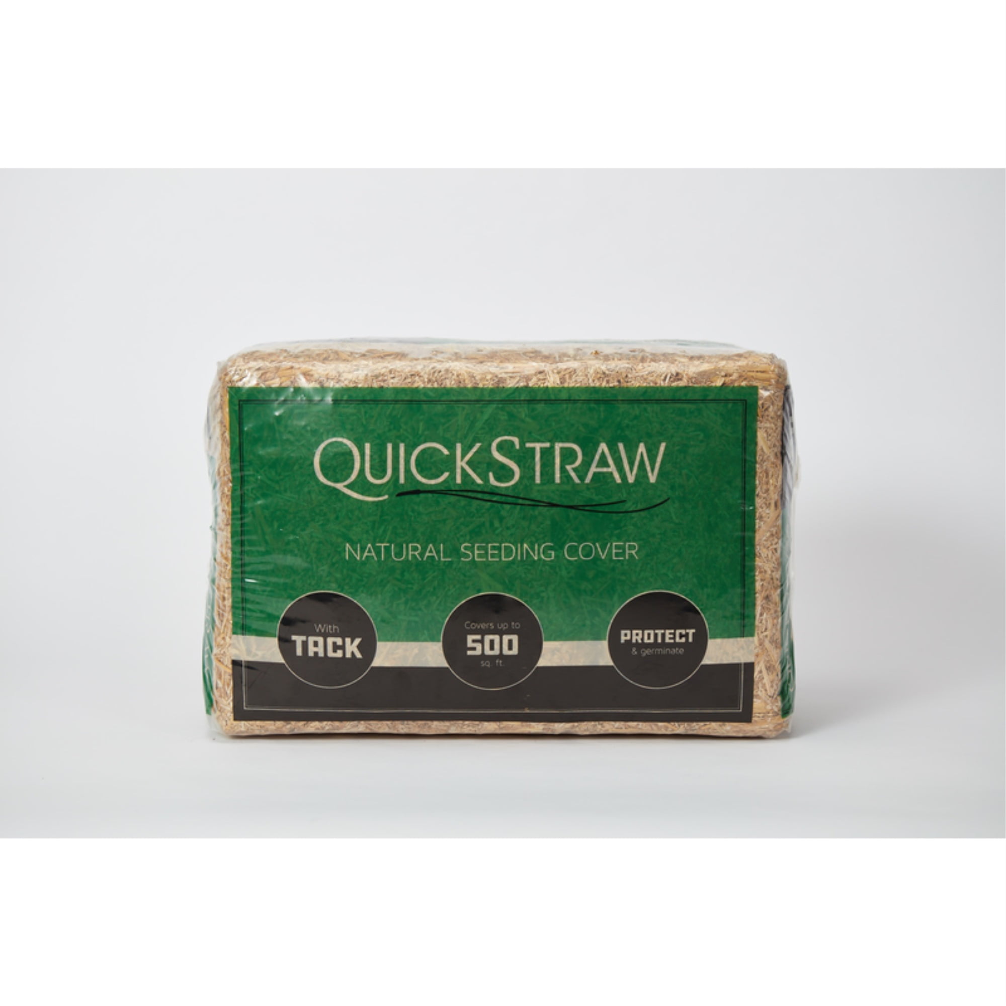 QuickStraw 2.3 cu. ft. 500 sq. ft. Straw Seeding Cover, Natural ...