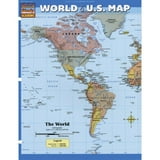 QuickStudy BarChart: World & US Map - Walmart.com
